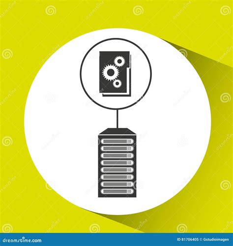 File Gear Data Center Connection Stock Vector Illustration Of Information Analysis 81706405