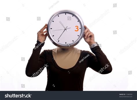 Sexy Girl Clock Over White Background Stock Photo 11589763 Shutterstock
