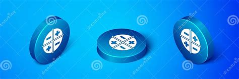 Isometric Xyz Coordinate System Icon Isolated On Blue Background Xyz Axis For Graph Statistics