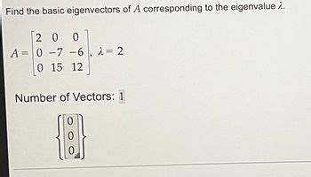 Answered Find The Basic Eigenvectors Of A Bartleby