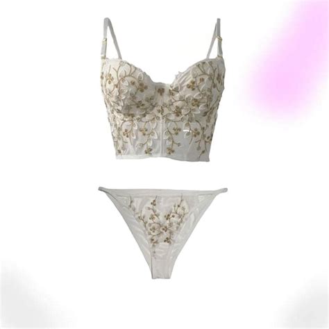 Anastasia Embroidered Lingerie Set Gothic Babe Co