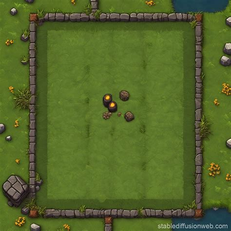 Diablo Like Unity Game Ground With Grass Stable Diffusion Online