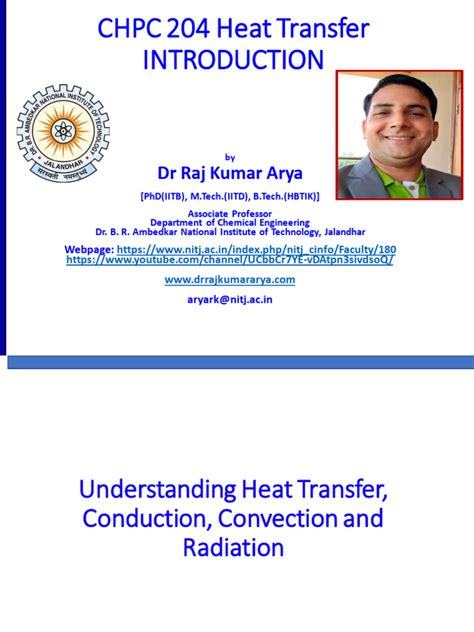 Lecture 01 Introduction Pdf Heat Transfer Thermal Conduction