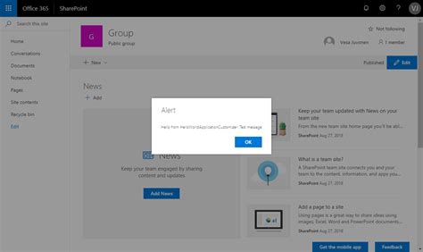 Build Your First Sharepoint Framework Extension Hello World Part 1