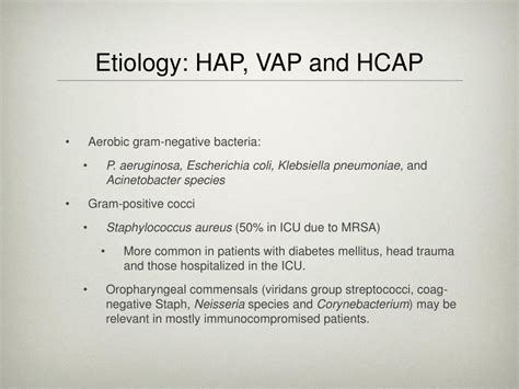 PPT Pneumonias HAP HCAP VAP PowerPoint Presentation Free Download ID 4163361