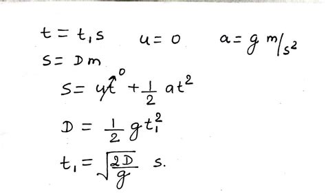 Is It Possible To Measure The Depth Of Well Using Kinematics Equations Simplified Physics