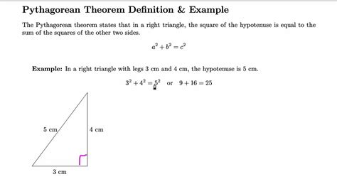 Pythagorean Theorem Youtube