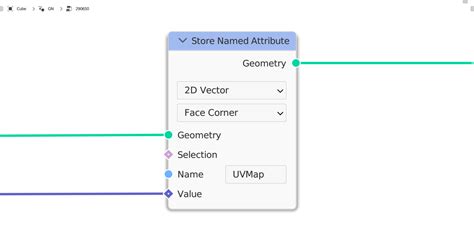 geometry nodes how to convert uvmap attribute to uv map in blender 3