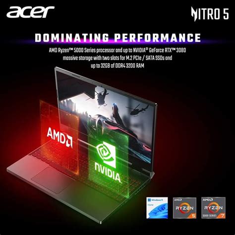 Nitro 5 နဲ့ Amd Ryzen ရဲ့စစ်မှန်တဲ့ စွမ်းအားပေါင်းစပ်မှုနဲ့အတူ ရန်သူတွေကို အနိုင်ယူကျော်ဖြတ်လိုက