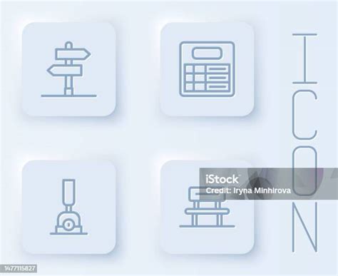 라인 도로 교통 표지판 기차역 보드 철도 및 대기실 전환을위한 화살표를 설정합니다 흰색 사각형 버튼 벡터 0명에 대한 스톡 벡터 아트 및 기타 이미지 Istock