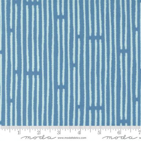 Delivered With Love Rainbow Stripe Blue By Paper Cloth For Moda Etsy