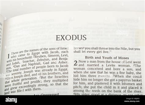 Buch Des Exodus Stockfotos und -bilder Kaufen - Alamy