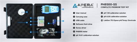 PH8500 SS Portable PH Meter Tester Kit For Food Meat And Dairy Products Equipped With LanSen
