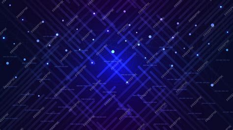 Premium Vector Abstract Connecting Dots Lines For Network Connection Cyber Science Tech Big