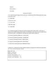 HW 1 Docx Frank Lin EE 30 Section 1 9 13 2020 Homework Number 1 1 For Eight Bit Signed