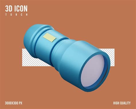 Premium Psd 3d Illustration Torch