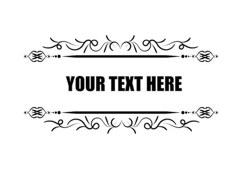 Premium Vector Vintage Calligraphic Vignettes And Dividers Vintage Ornamental Dividers Hand