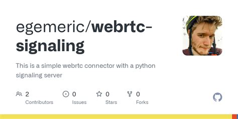 Github Egemericwebrtc Signaling This Is A Simple Webrtc Connector