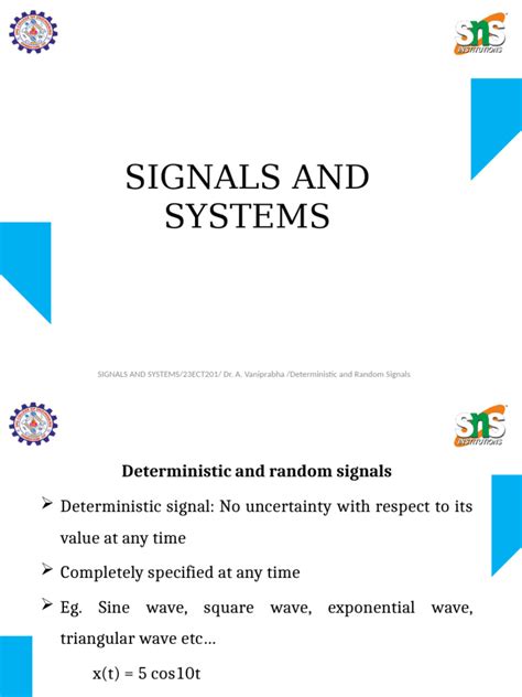 Deterministic And Random Signals Pdf