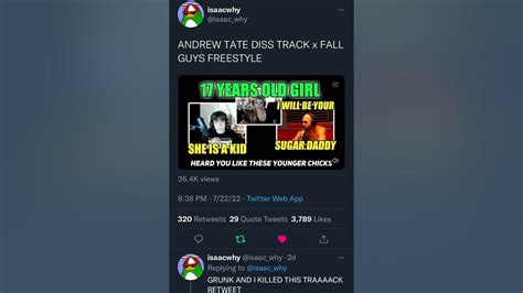 Andrew Tate Disstrack Isaacwhy And Grunk Youtube