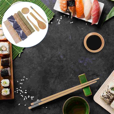 1 Set Practical Sushi Making Tools Bamboo Sushi Ki Grandado