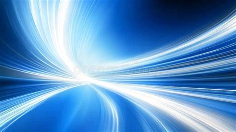 A Background Of Abstract Blue Light Speed Lines Swiftly Moving Along A