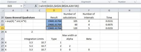 eval xls and the alglib integration functions newton excel bach not