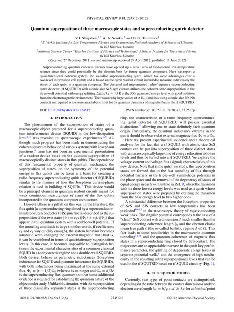 Pdf Quantum Superposition Of Three Macroscopic States And