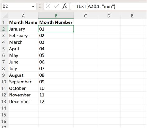 Excel How To Convert Month Name To Number