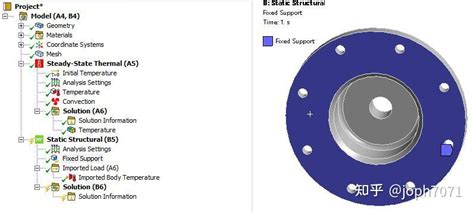 ANSYS Workbench结构热固耦合计算 知乎