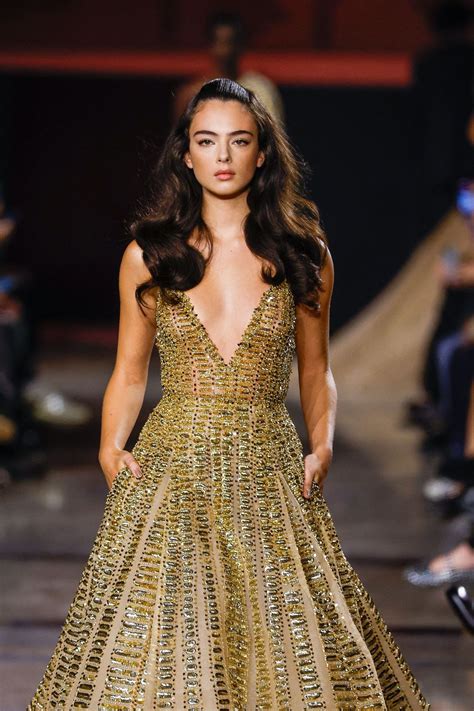 Deva Cassel Walks Elie Saab Couture Runway During Paris Fashion Week 01