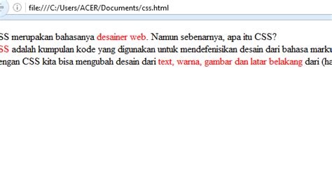 Tutorial Belajar Css Part Pengertian Css Apa Yang Dimaksud Dengan