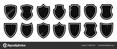 Shield Icon Vector Set Illustration Stock Vector Image By ©4zeva 526644762