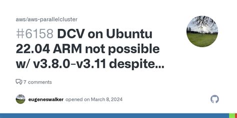 Dcv On Ubuntu 2204 Arm Not Possible W V380 V3101 Despite