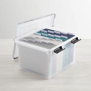 Clear Stackable File Tote Boxes Artofit