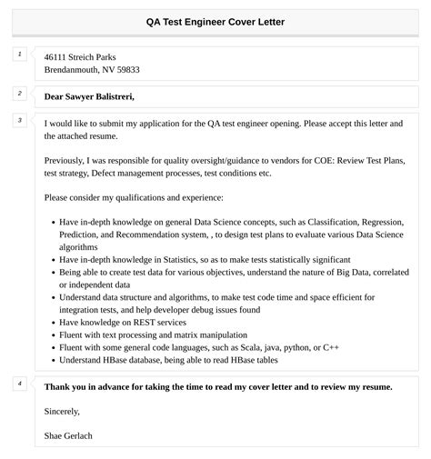 QA Test Engineer Cover Letter Velvet Jobs QA Test Engineer Cover Letter Velvet Jobs