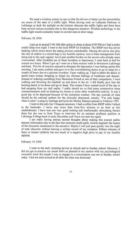 The Next Twelve Pages Of My 2006 Autobiographyjournal By James Pate Williams Jr Ba Bs Mswe