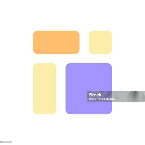 콘텐츠 블록 픽셀 완벽한 평면 그라디언트 색상 Ui 아이콘 개념에 대한 스톡 벡터 아트 및 기타 이미지 개념 개선 경영자 Istock