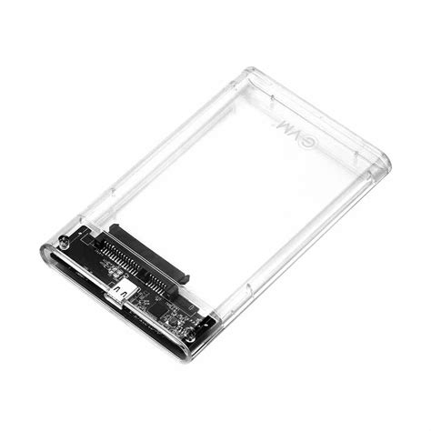 EVM SATA SSD Casing Type C Gen Portable External Hard Drive Transparent Case Cover At