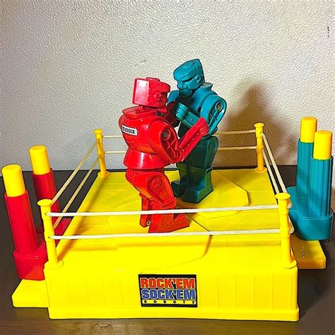 Mattel Games Rock Em Sock Em Robots Vintage Full Working Game Great Condition Poshmark