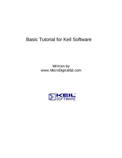 pdf basic tutorial for keil software dokumen tips
