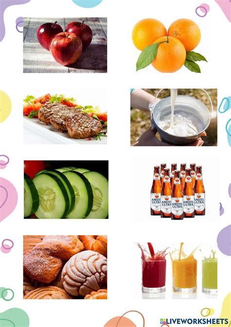 Food And Quantifiers Live Worksheets