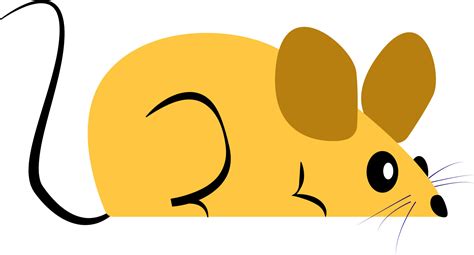 Yellow Mouse Illustration Vector On White Background 13781226 Vector