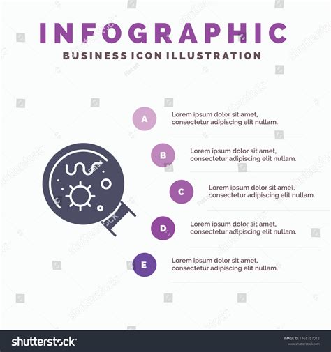 Germs Laboratory Magnifier Science Solid Icon Stock Vector Royalty
