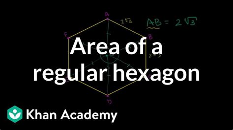 area of a regular hexagon