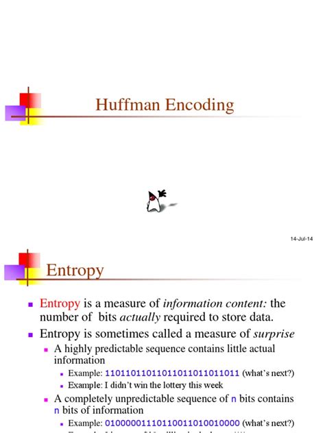 Huffman Encoding Code Data Compression