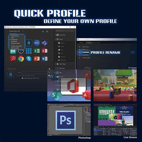 For Streamdeck Keyboard Lcd Button 15key Live Content Creation Visual Controller Button Custom