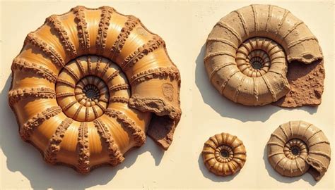 Free Ancient Spiral Fossils Photo Ammonite Fossil Spiral Download At Stockcake