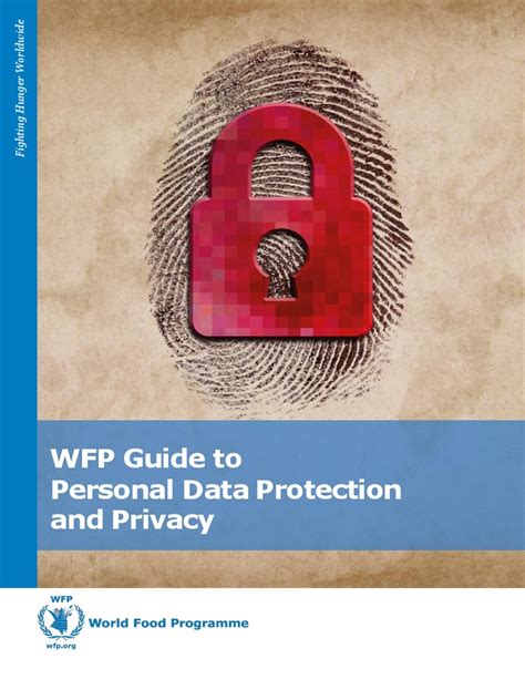 Wfp Guide To Personal Data Protection And Privacy Pdf