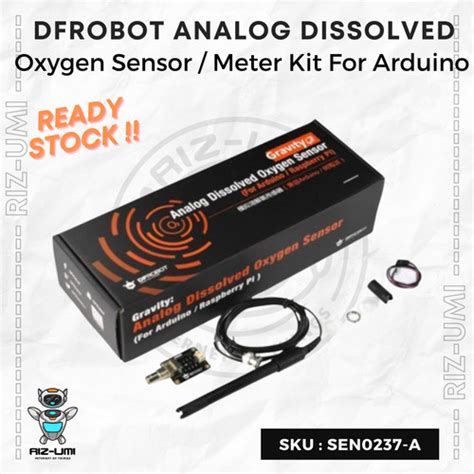 jual dfrobot analog dissolved oxygen sensor meter kit for arduino